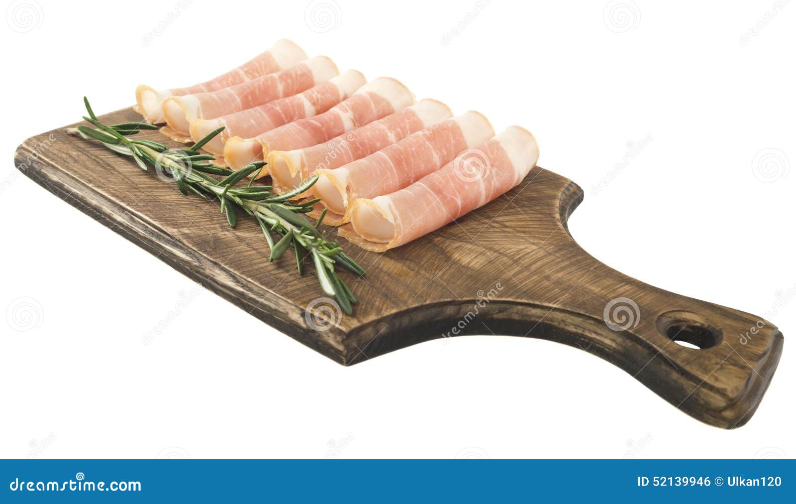 Coppa Pork Collar Ham. Cold Cuts on Wood Stock Photo - Image of italian ...