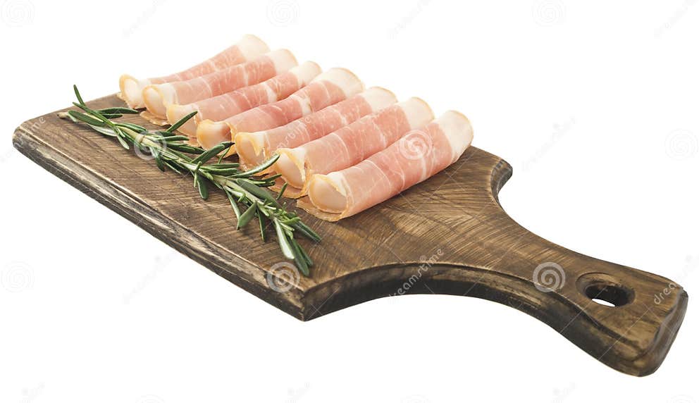 Coppa Pork Collar Ham. Cold Cuts on Wood Stock Photo - Image of italian ...