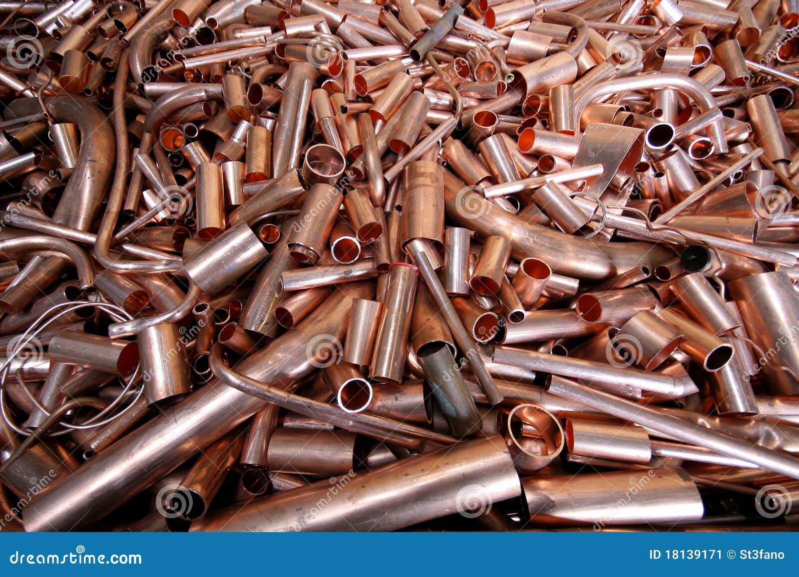 COPPER editorial photo. Image of tube, recycle, industrial - 18139171