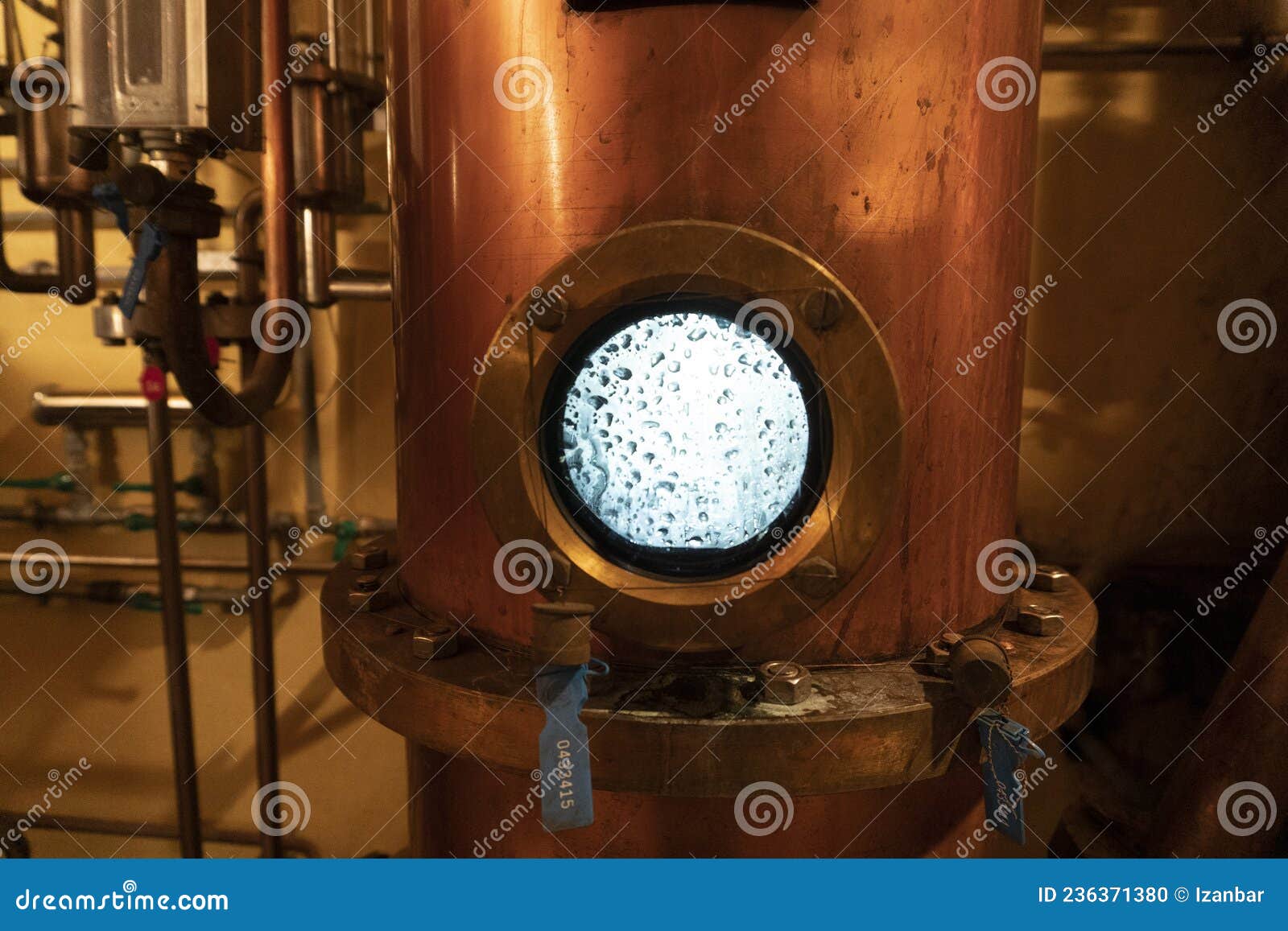 Copper Alambic Inside Distillery Stock Photo - Image of liquor ...