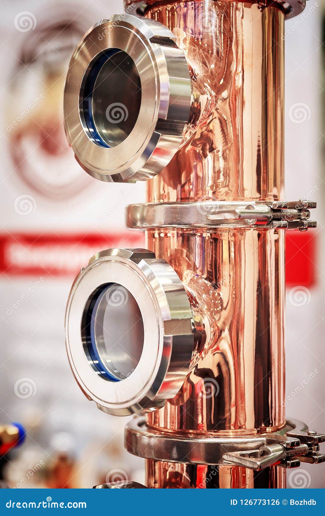Copper Alembic for Making Alcohol Stock Photo - Image of distill ...