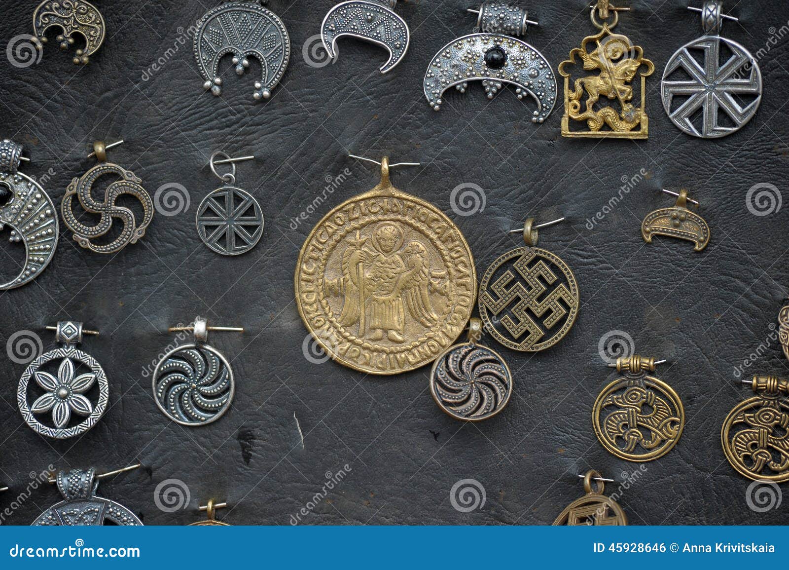 Copper amulets stock photo. Image of jewelery, amulets - 45928646