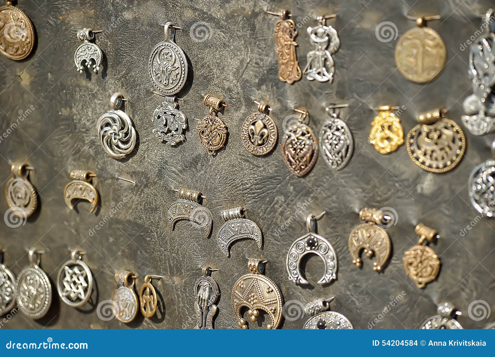 Copper amulets stock photo. Image of luck, colors, decoration - 54204584