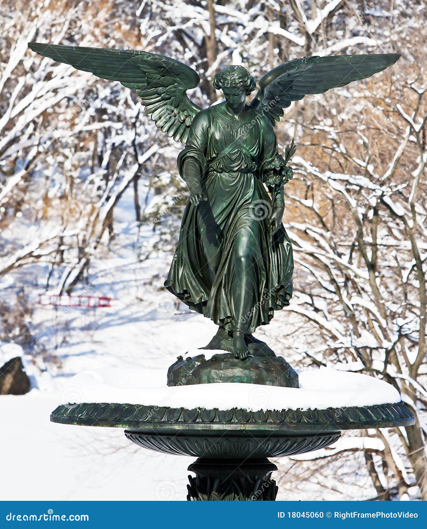 Copper Angel Statue stock photo. Image of wings, park - 18045060