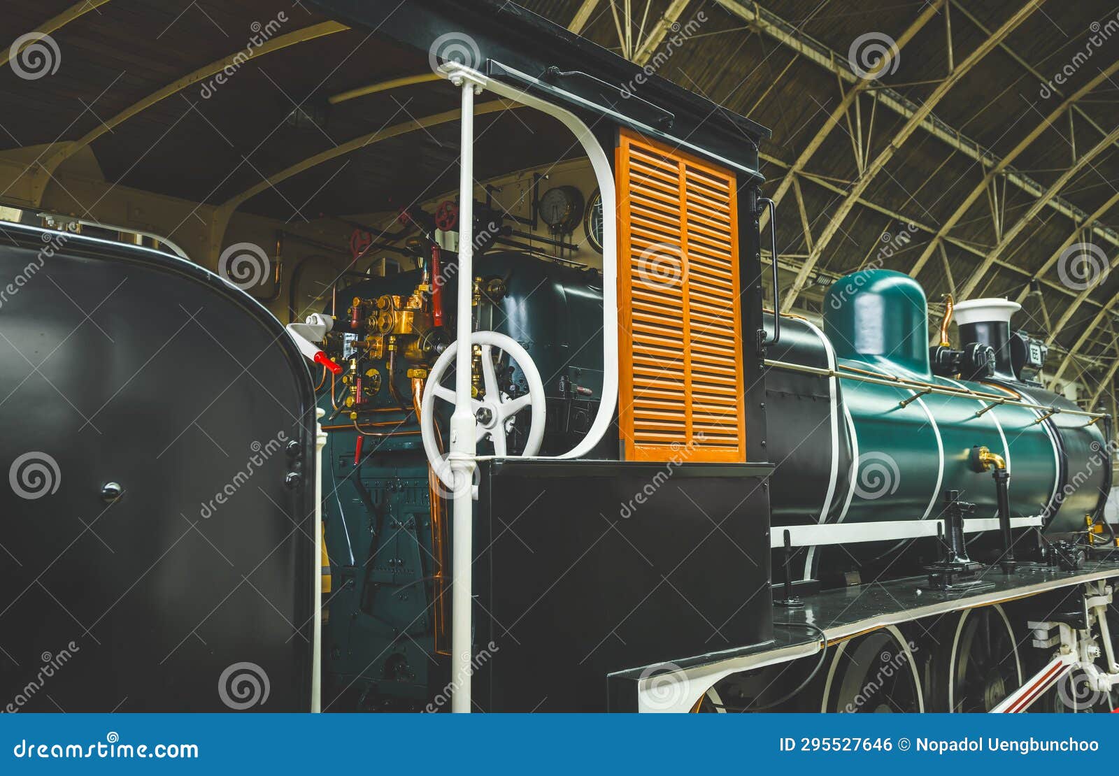 Copper Antique Steam Train Control Stock Photo - Image of copper ...