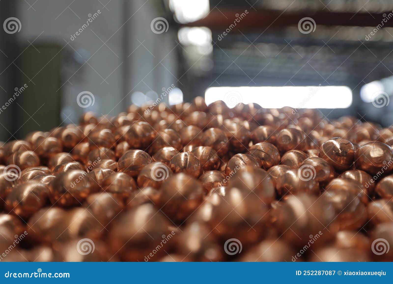 Copper Ball, Copper Column, Copper Bead Processing and Production Stock ...