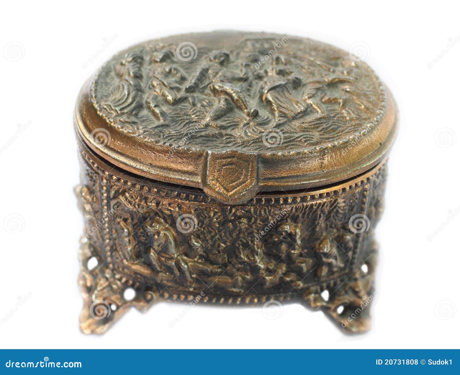 Copper box for jewelry stock photo. Image of copper, closed - 20731808