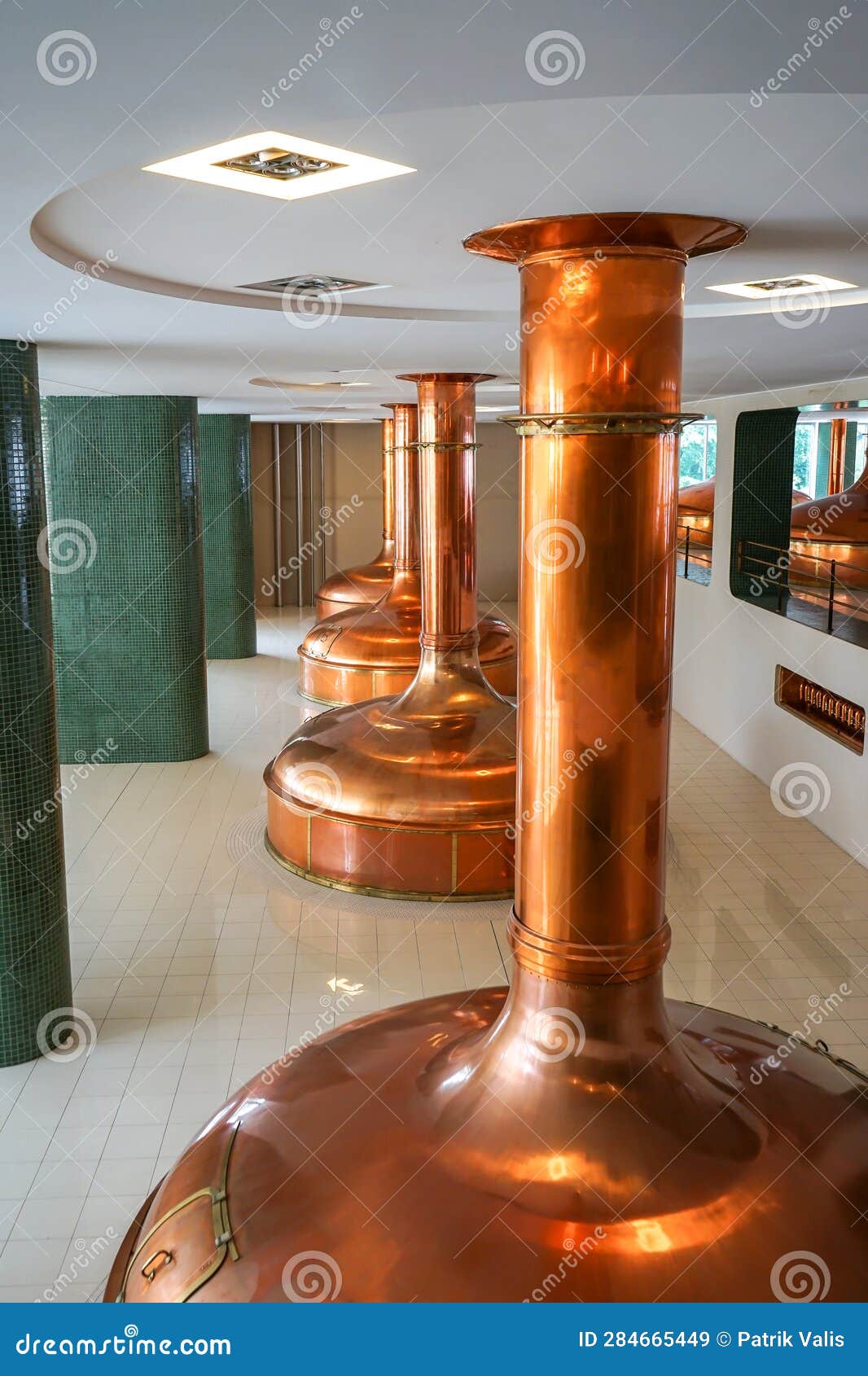 Copper Brewing System for Beer. Stock Image - Image of sealing, brewing ...