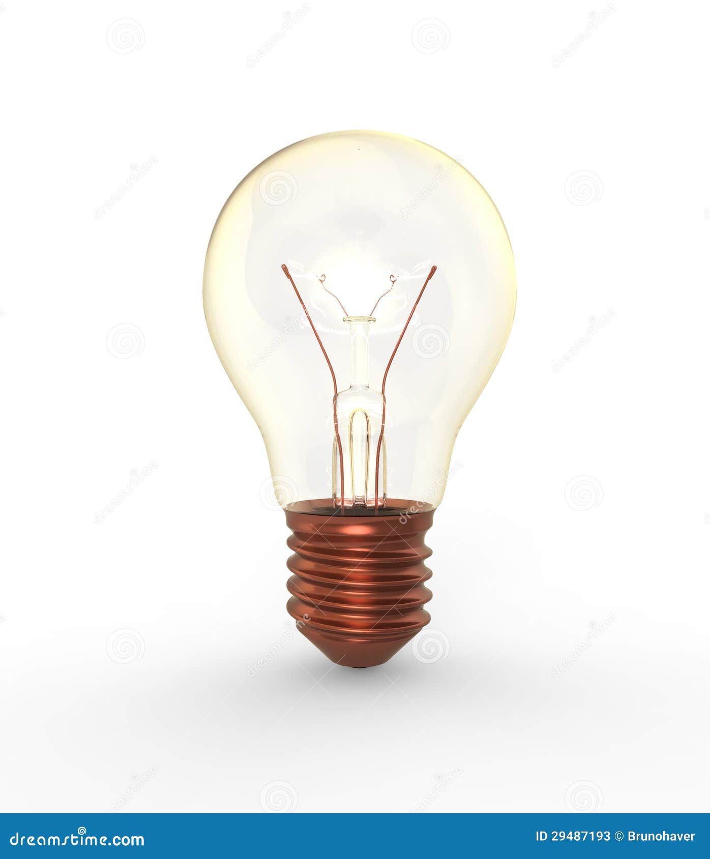Copper bulb stock illustration. Illustration of energy - 29487193