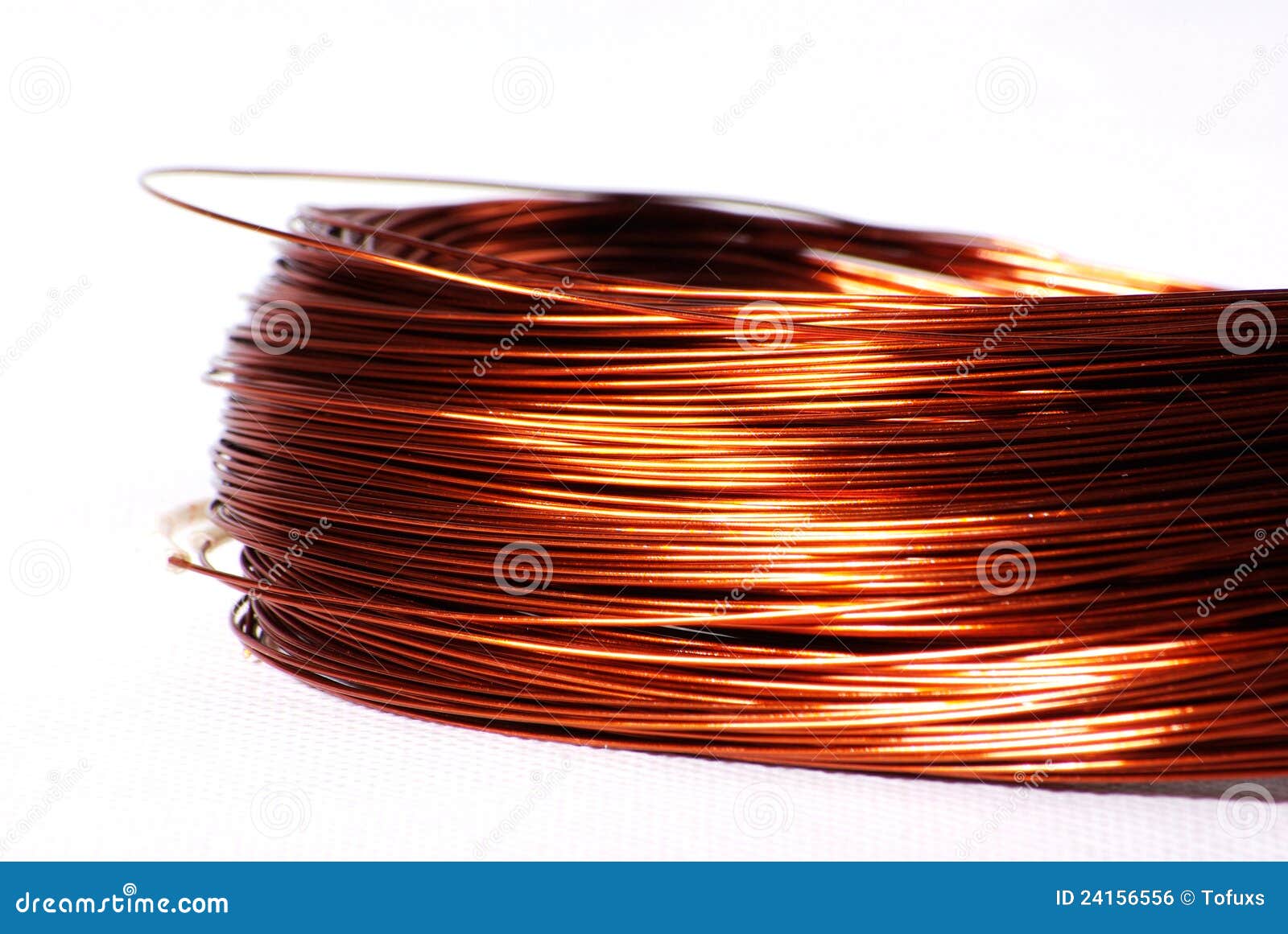 Copper cable stock photo. Image of macro, cable, reflection - 24156556
