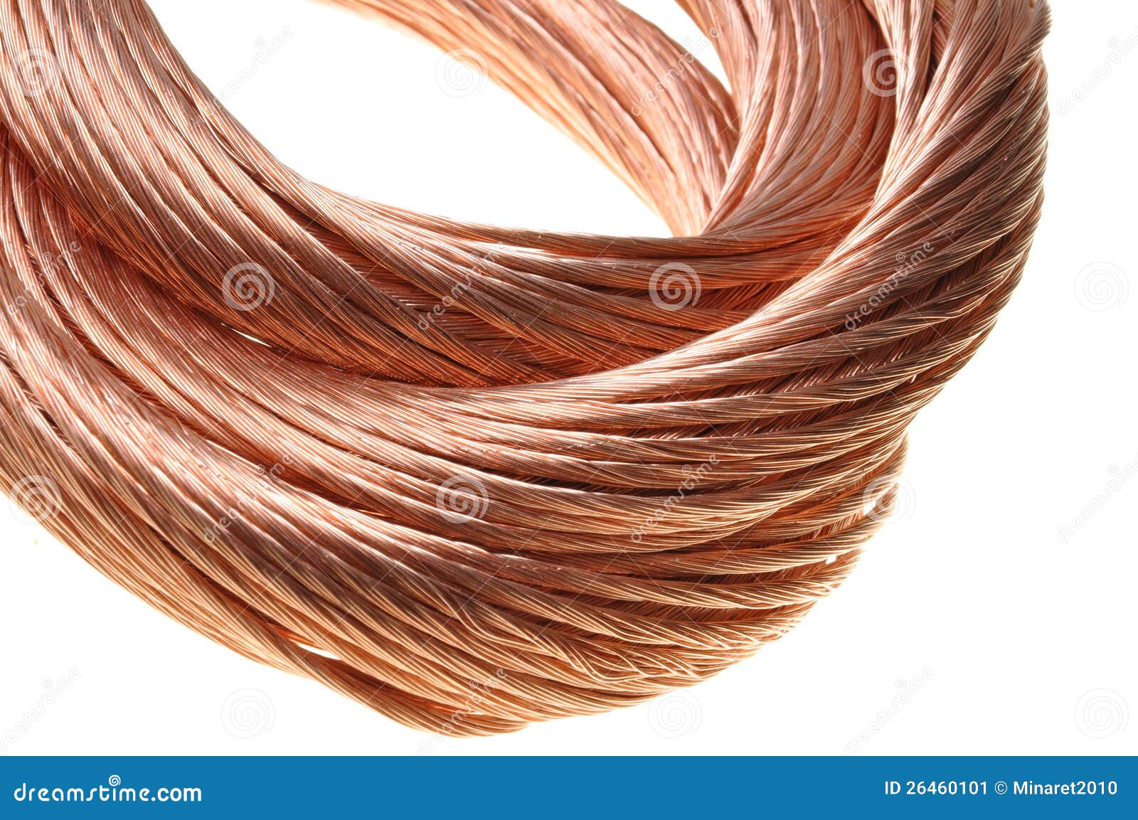 Copper cable stock image. Image of isolated, cool, idea - 26460101