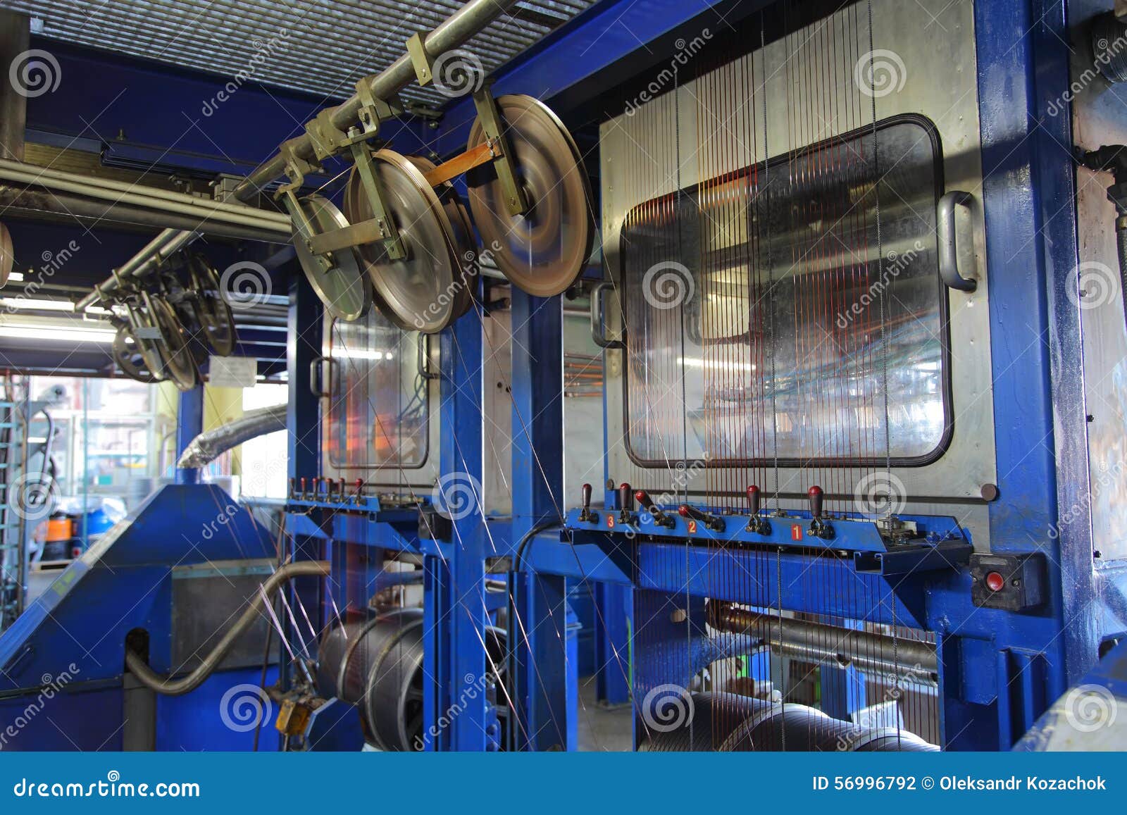 Copper Cable Factory. Machine Mechanism Stock Photo - Image of business ...