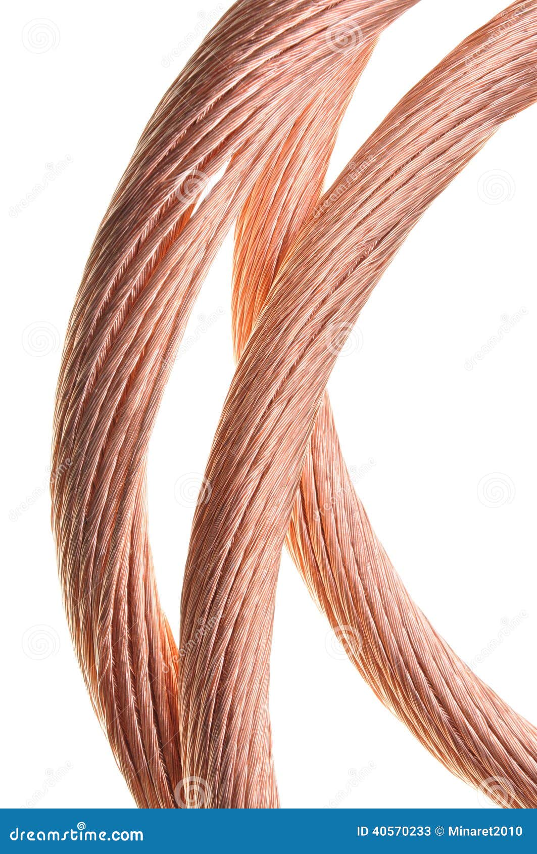 Copper cable stock image. Image of finance, flow, line - 40570233