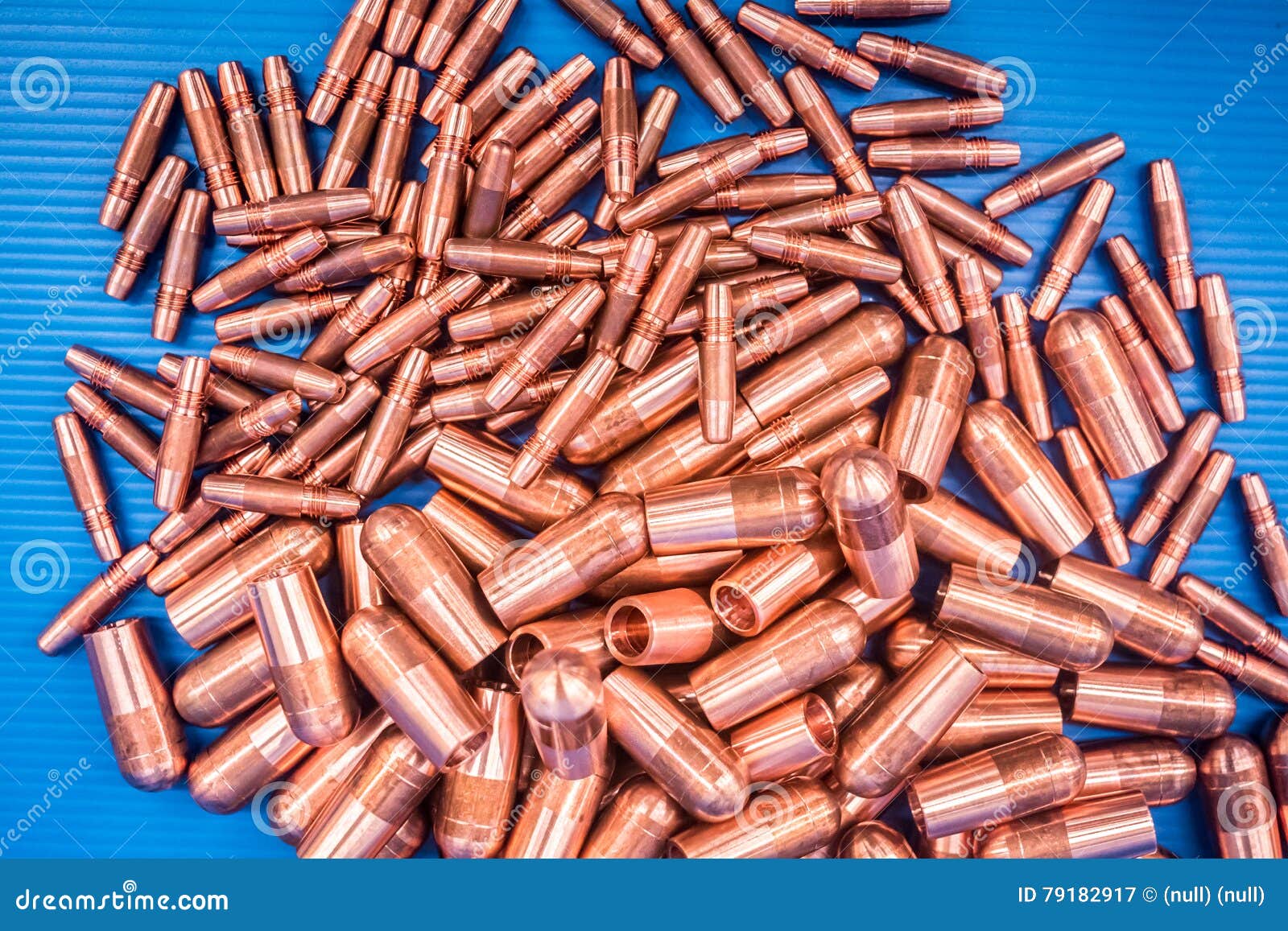 Copper,cap tips stock image. Image of modern, manufacturing - 79182917