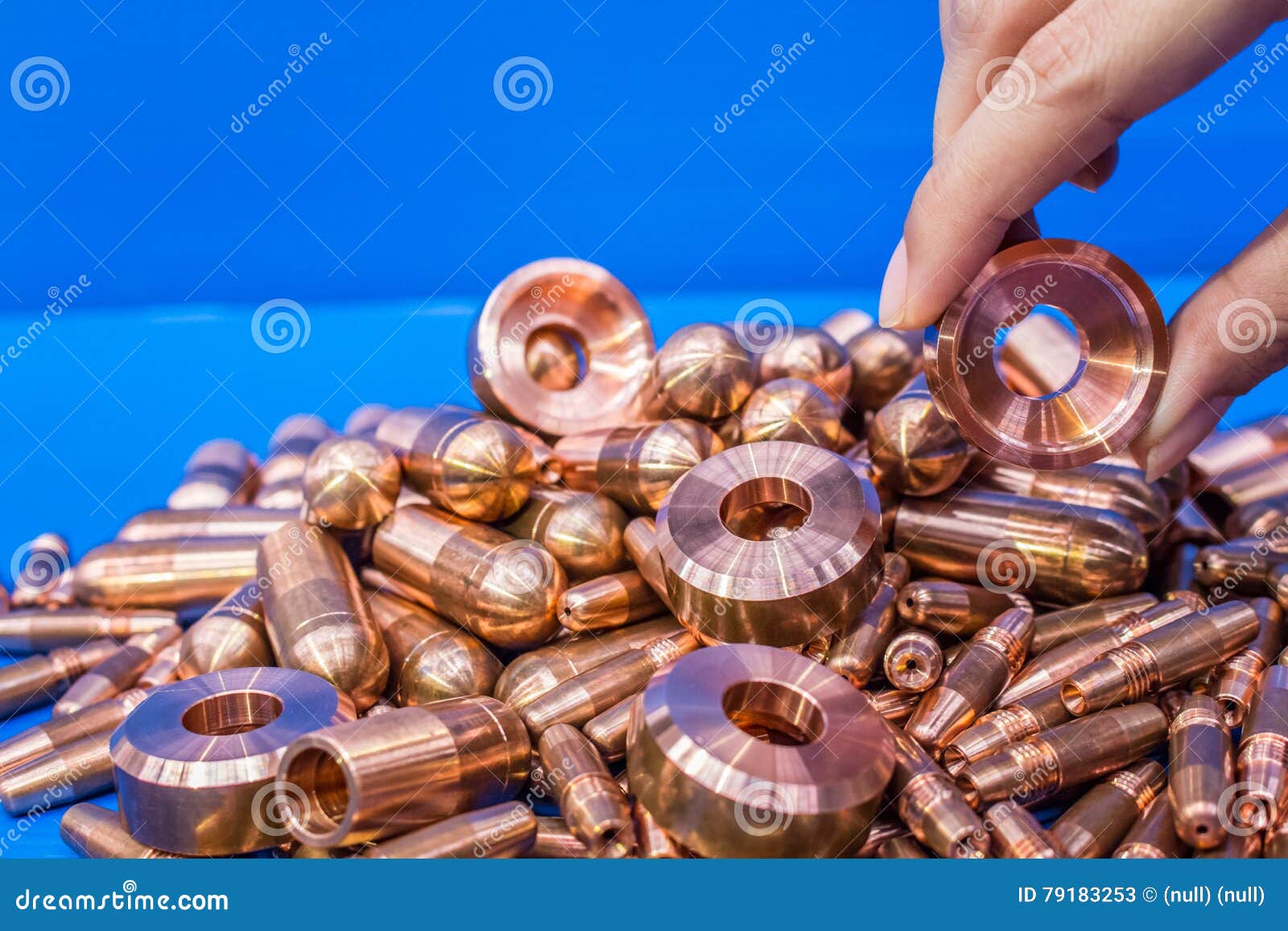 Copper and cap tips stock image. Image of industry, machinery - 79183253