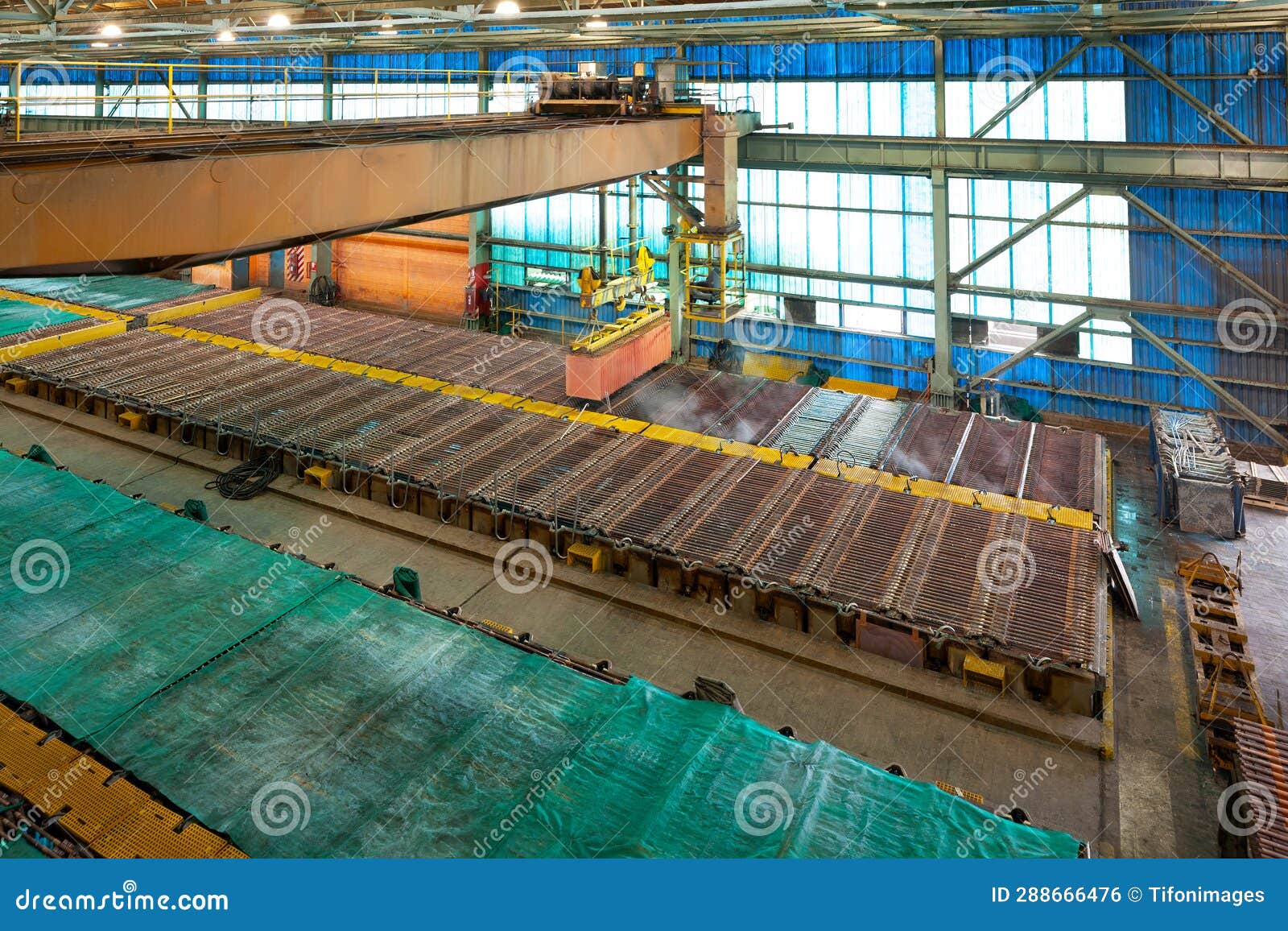 Copper cathodes stock photo. Image of copper, manufacture - 288666476