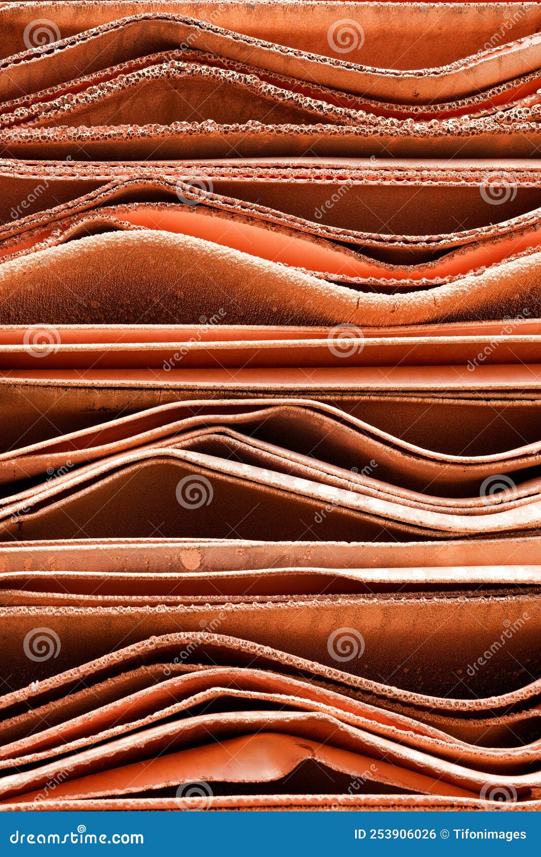 Copper Cathodes in a mine stock photo. Image of industry - 253906026