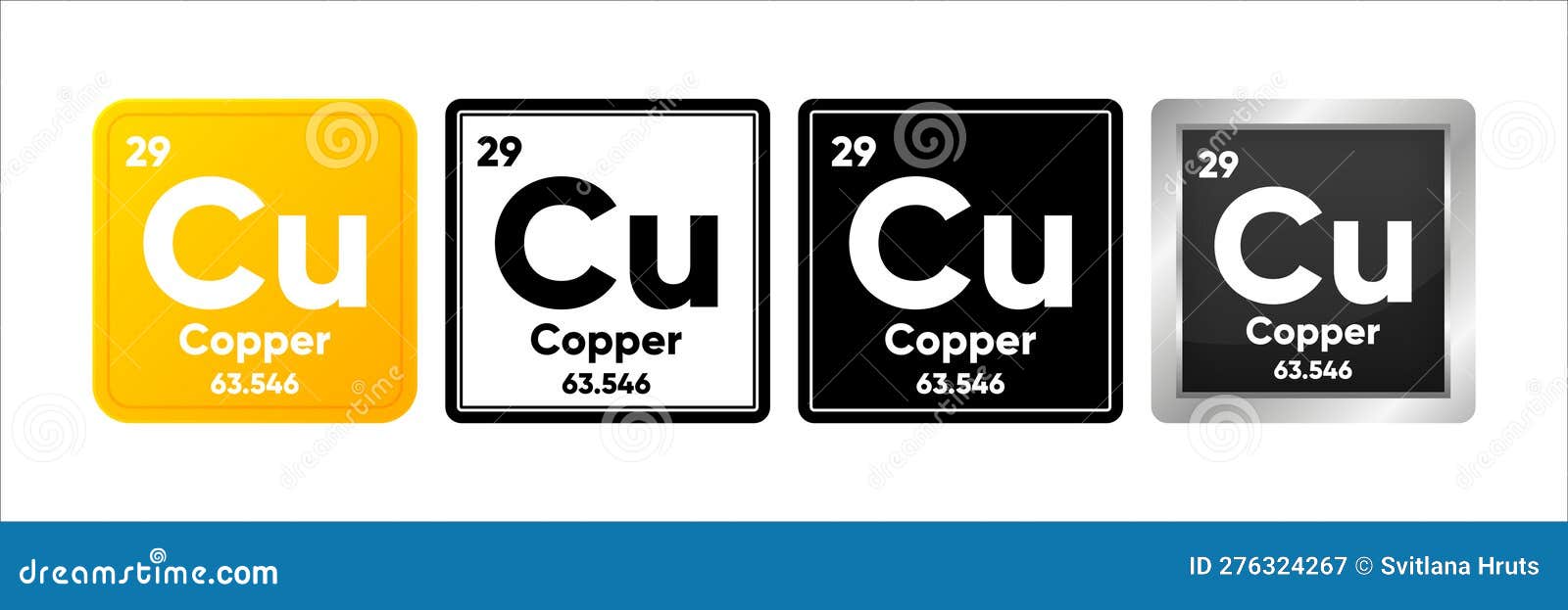 Copper Chemical Element with 29 Atomic Number, Atomic Mass and ...