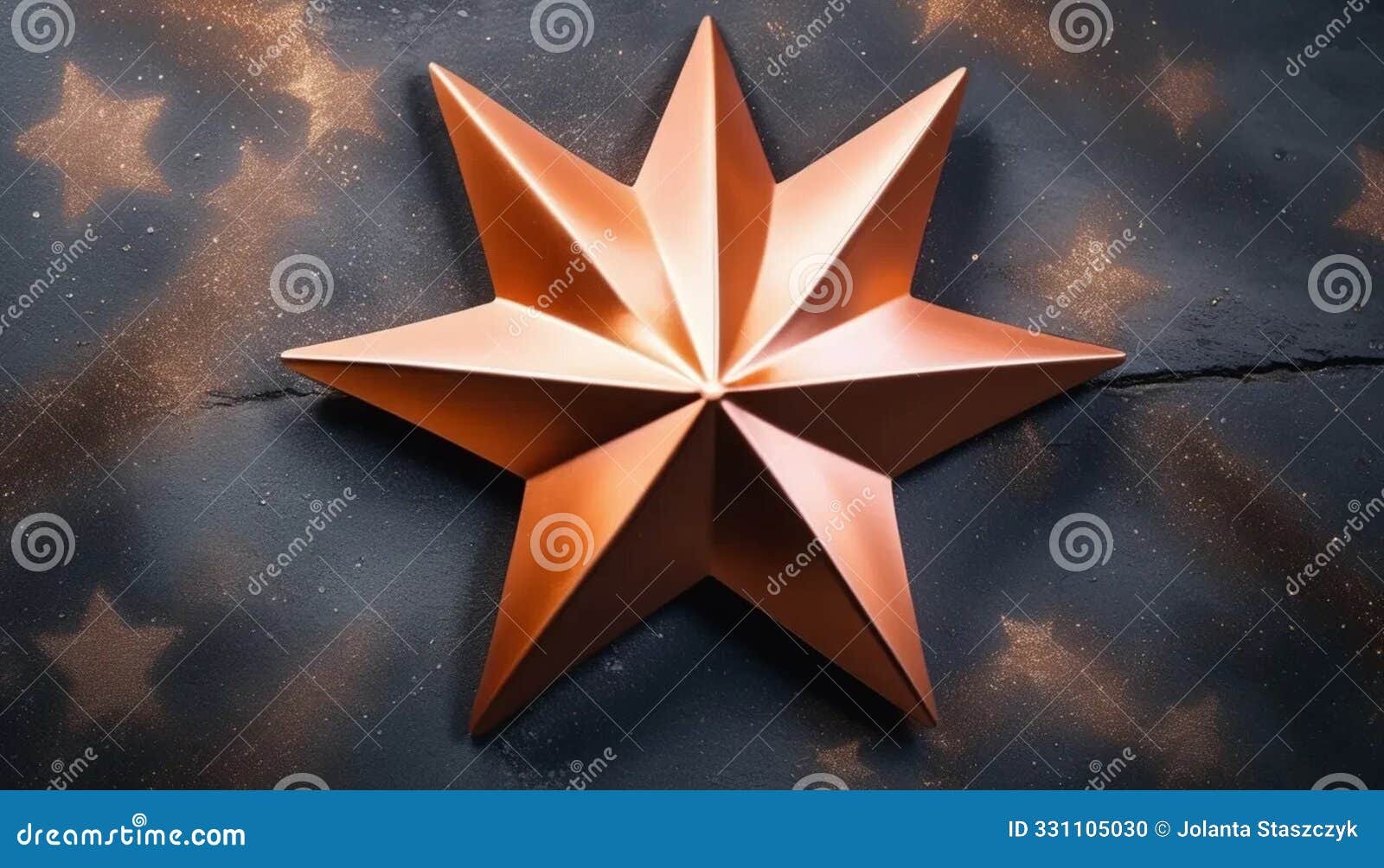 Copper Christmas Star Background Stock Illustration - Illustration of ...