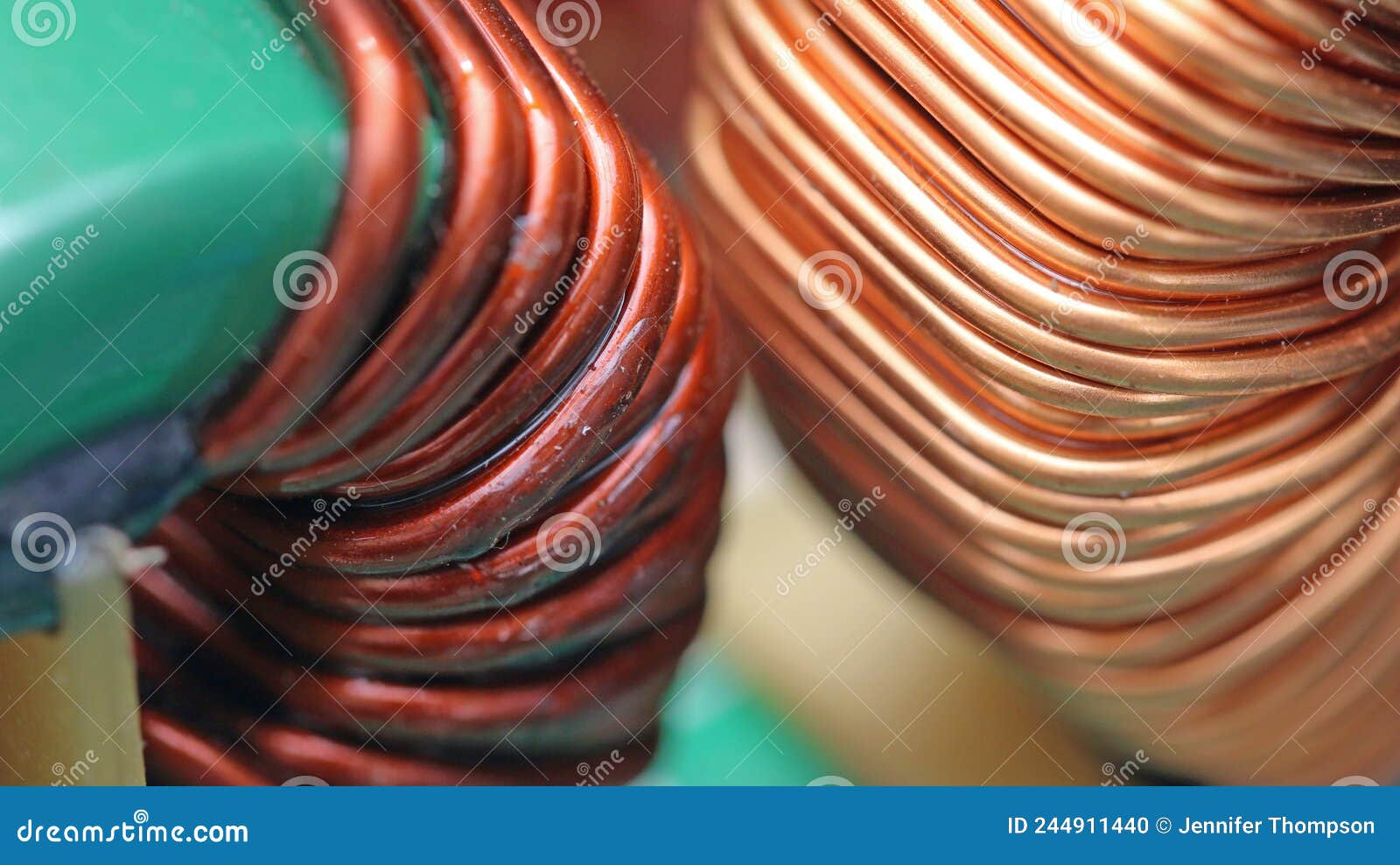 Copper Coil on a Circuit Board Stock Photo - Image of macro, hardware ...