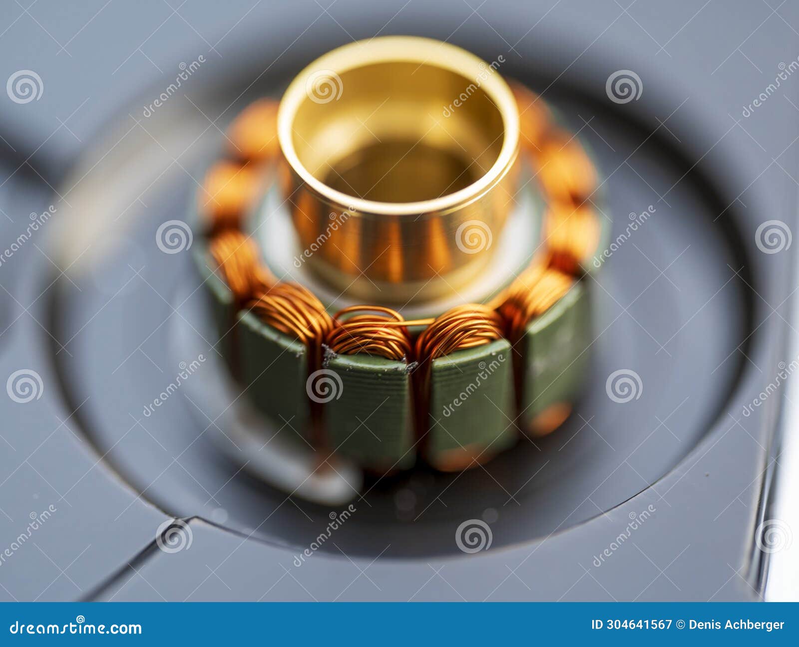 Copper Coil. Stator and Rotor Stock Image - Image of closeup ...