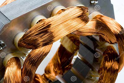Copper Coils from Electric Motor Stock Photo - Image of motors ...