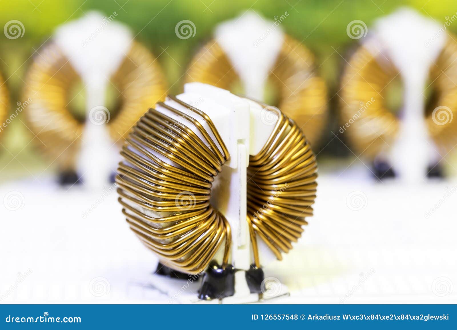 Copper coils THT stock photo. Image of metal, wire, electric - 126557548