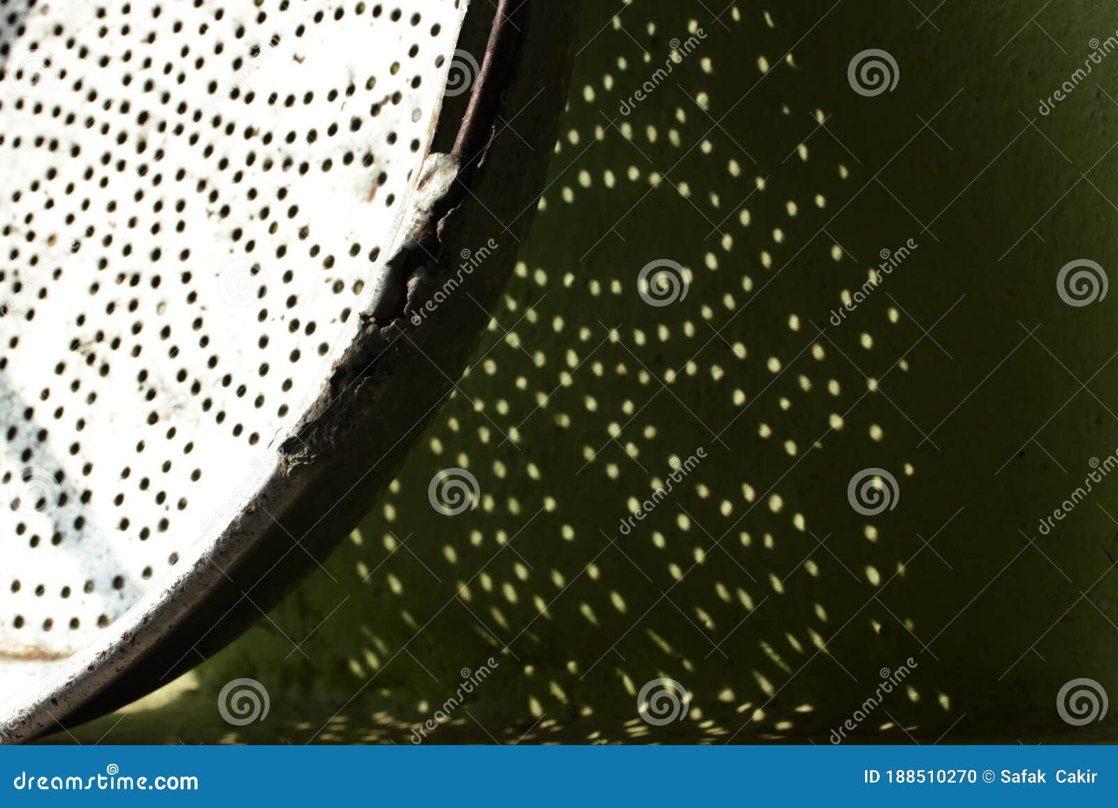 Copper colander sieve stock photo. Image of material - 188510270