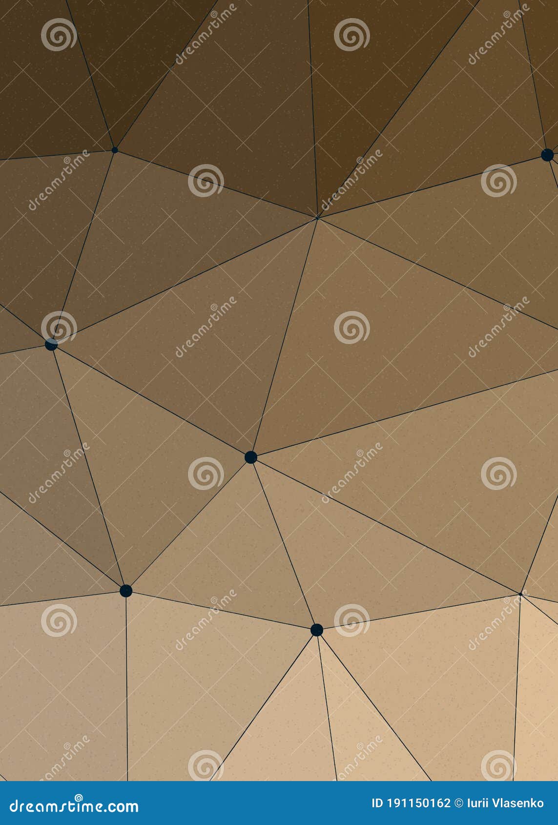 Copper Color Abstract Color Low-Polygones Generative Art Background ...