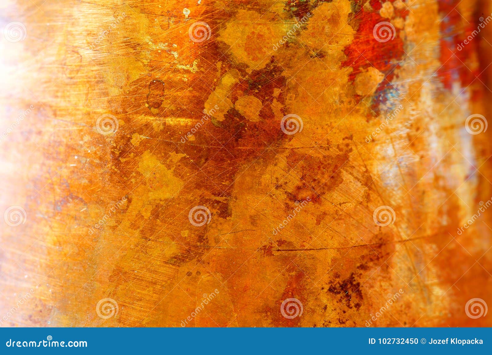 Copper Color Structure. Brown and Orange Background. Stock Photo ...