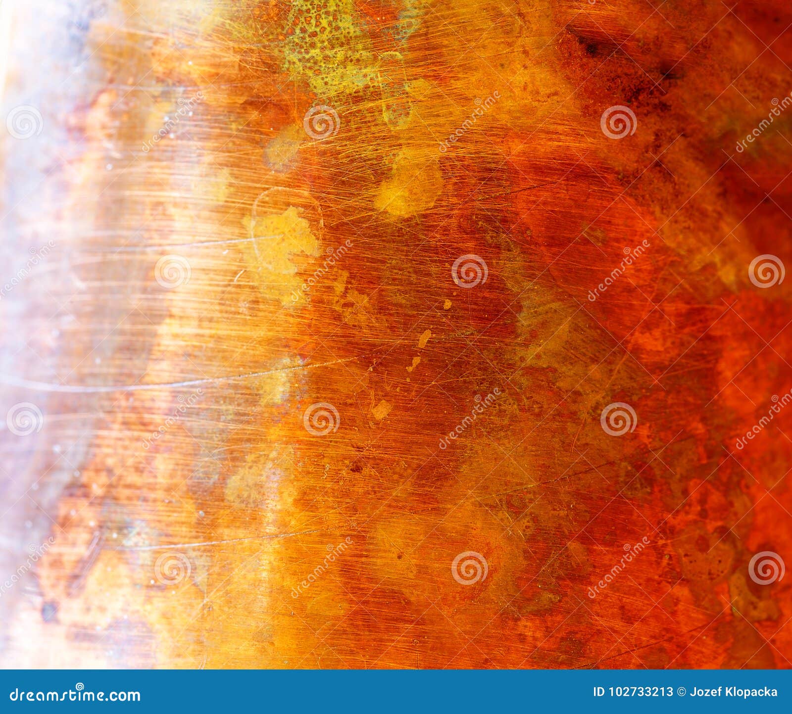 Copper Color Structure. Brown and Orange Background. Stock Image ...