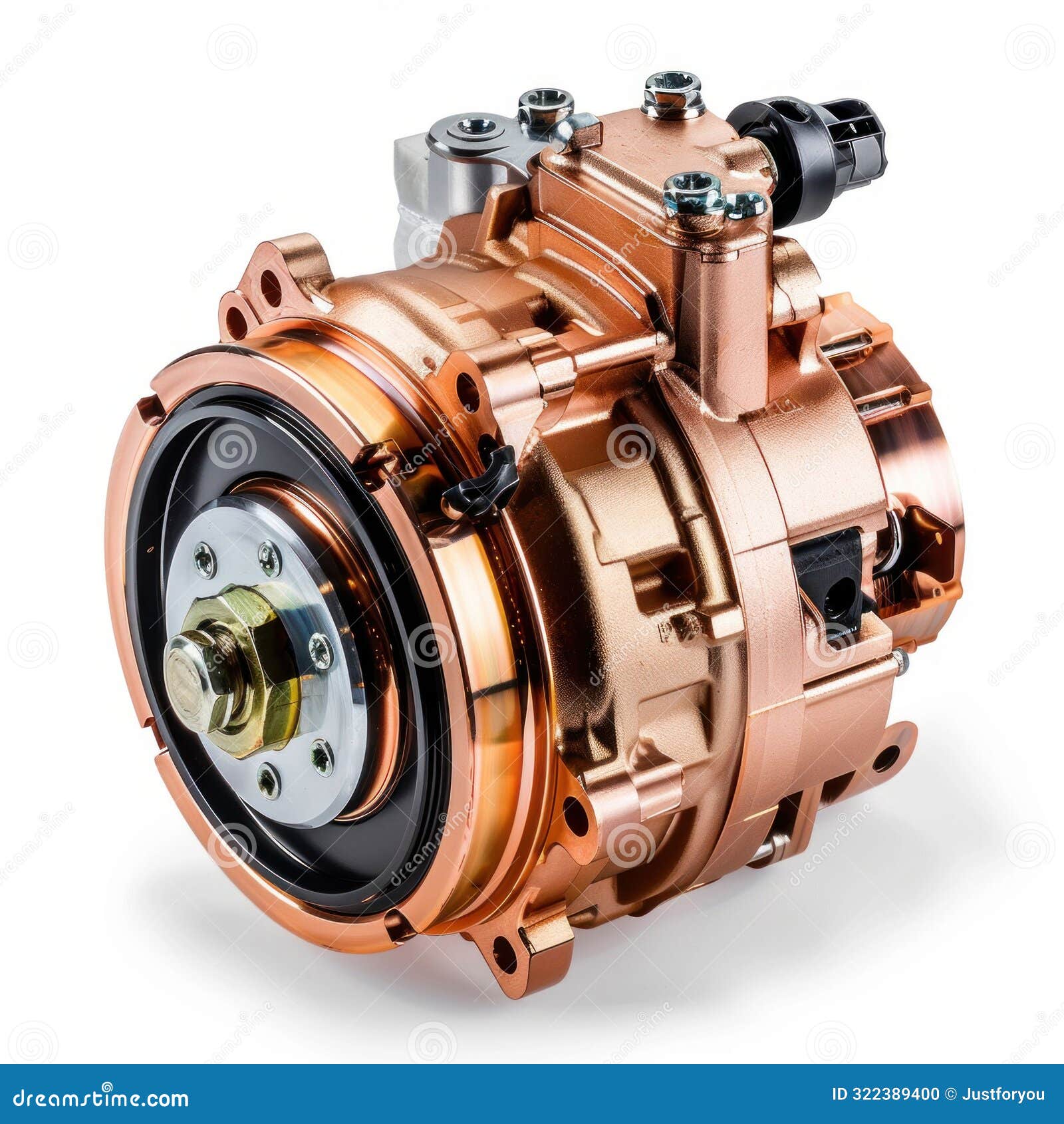 Copper-Colored Automotive Engine Component. Generative Ai Stock ...