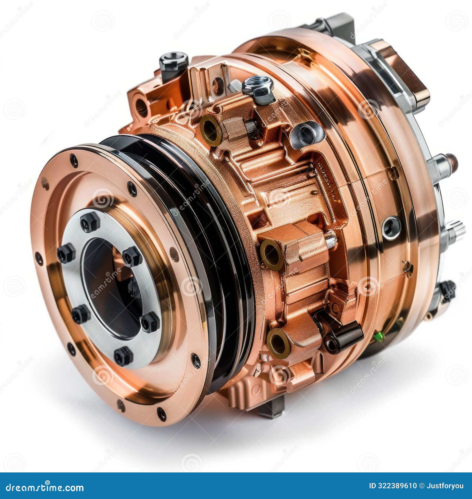 Copper-Colored Automotive Engine Component. Generative Ai Stock ...