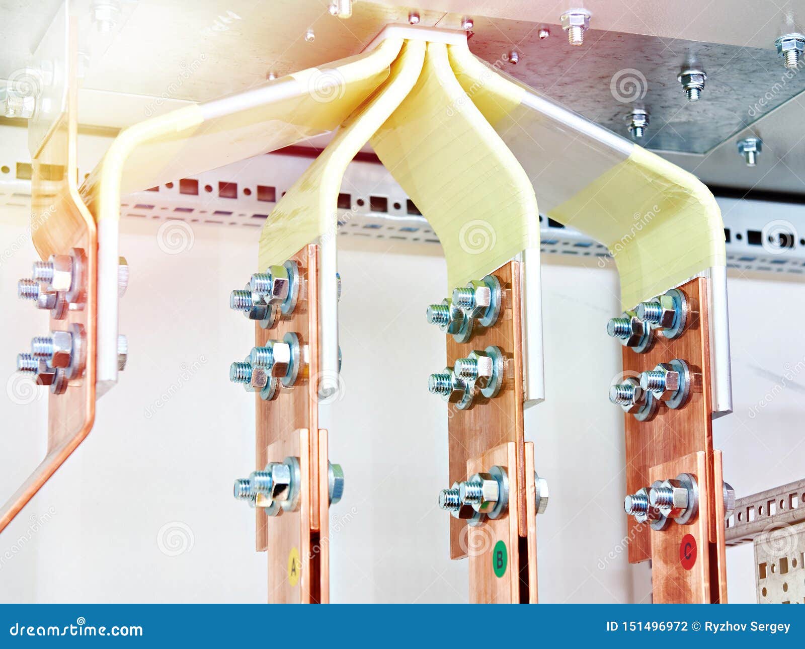 Copper Conductors of Transformer Stock Photo - Image of metal, connect ...