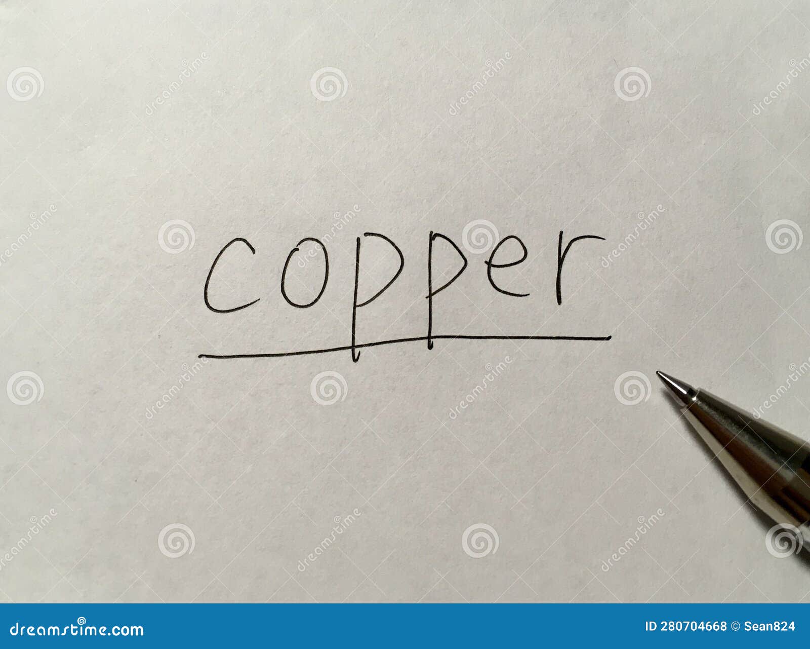 Copper stock photo. Image of education, sign, text, word - 280704668