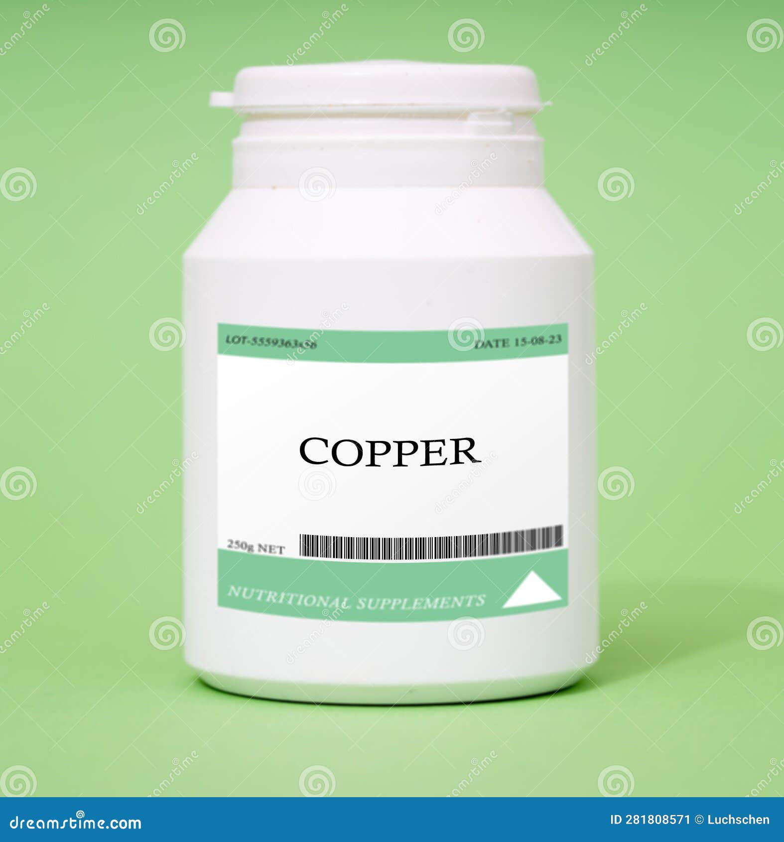 COPPER stock image. Image of metabolism, treatment, function - 281808571