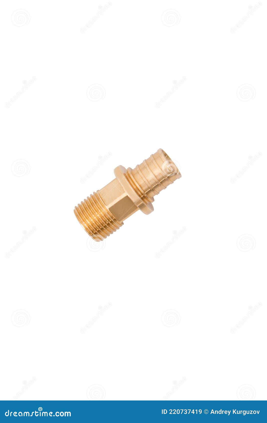 Copper Coupling for Plastic Pipes with Thread, for Connecting Hoses ...