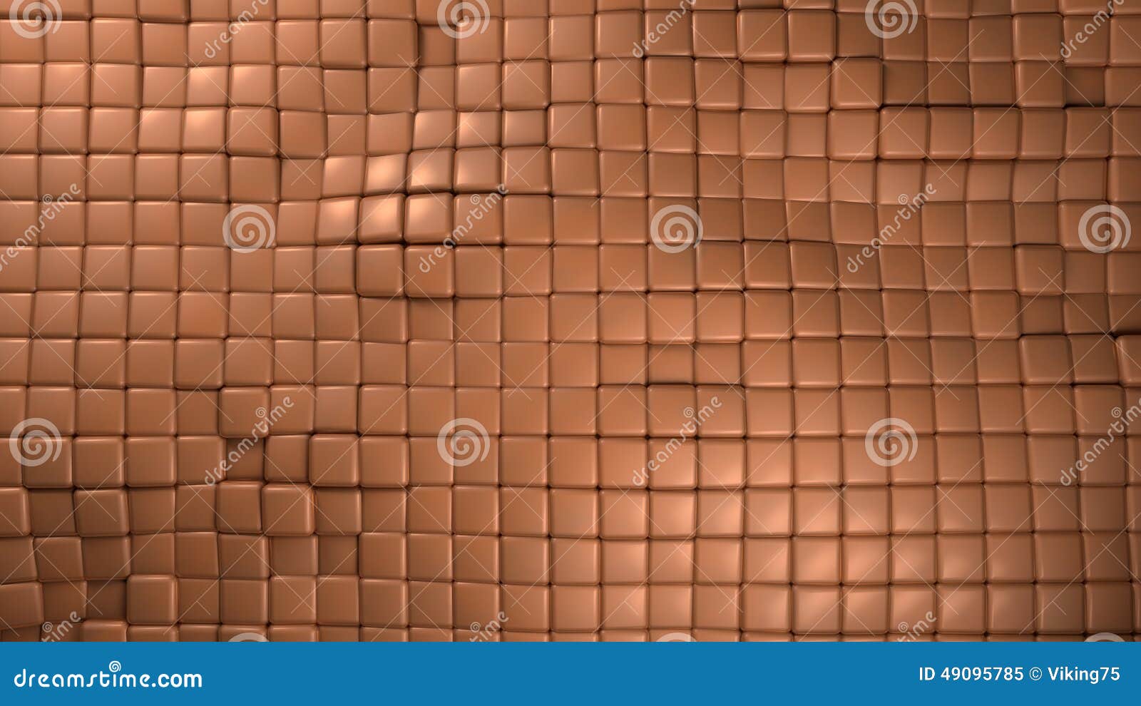 Copper cubes background stock illustration. Illustration of reflective ...