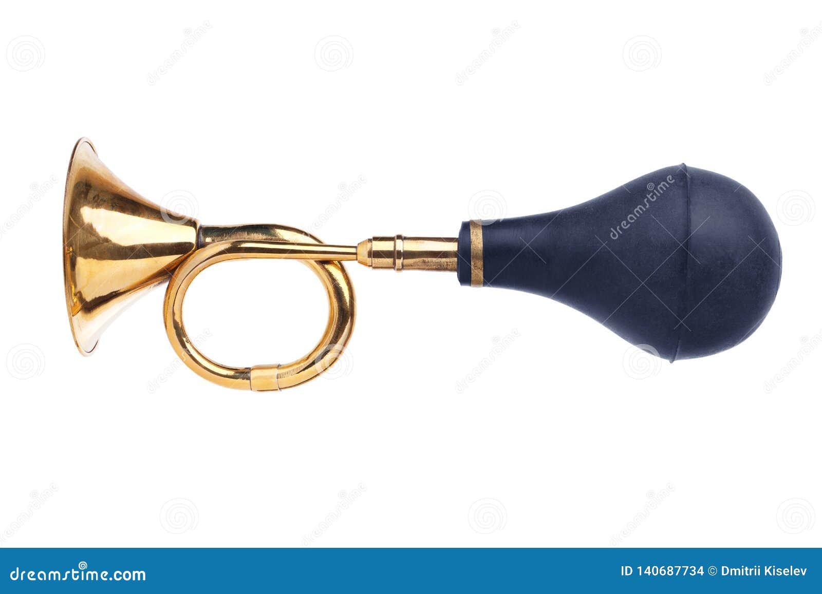 Copper curved horn stock photo. Image of pipe, background - 140687734