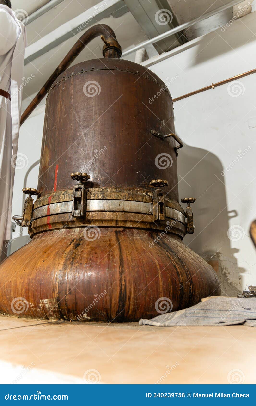 Copper Distillation Alembic in Traditional Distillery Stock Photo ...
