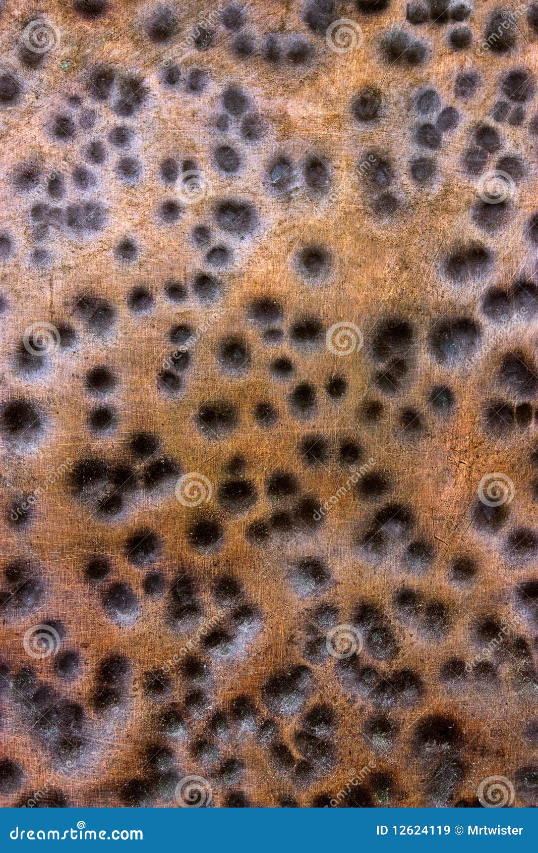 Copper Dot Bumps stock image. Image of metallic, distressed - 12624119