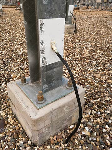 Copper earthing cable stock image. Image of safety, energy - 68821675