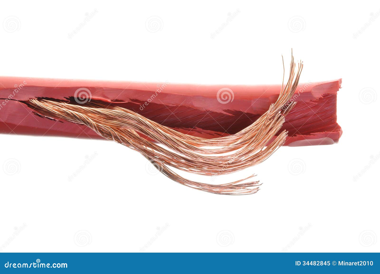 Copper Electric Power Cable Stock Image - Image of data, electric: 34482845