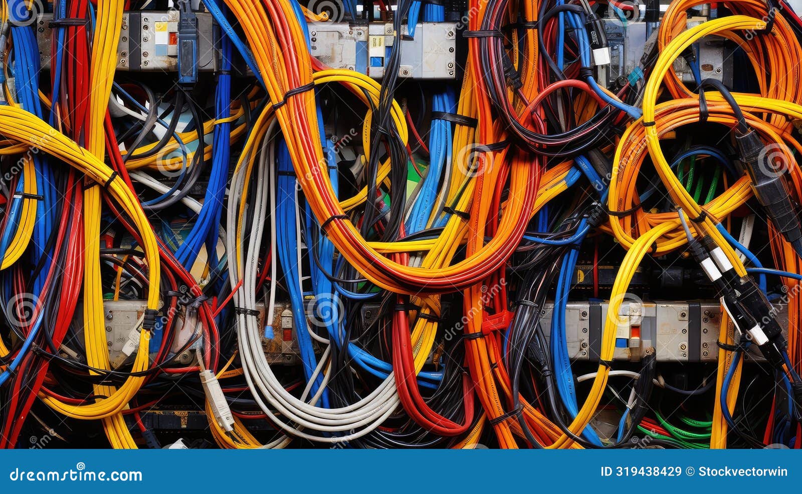 Copper electrical cables stock illustration. Illustration of copper ...