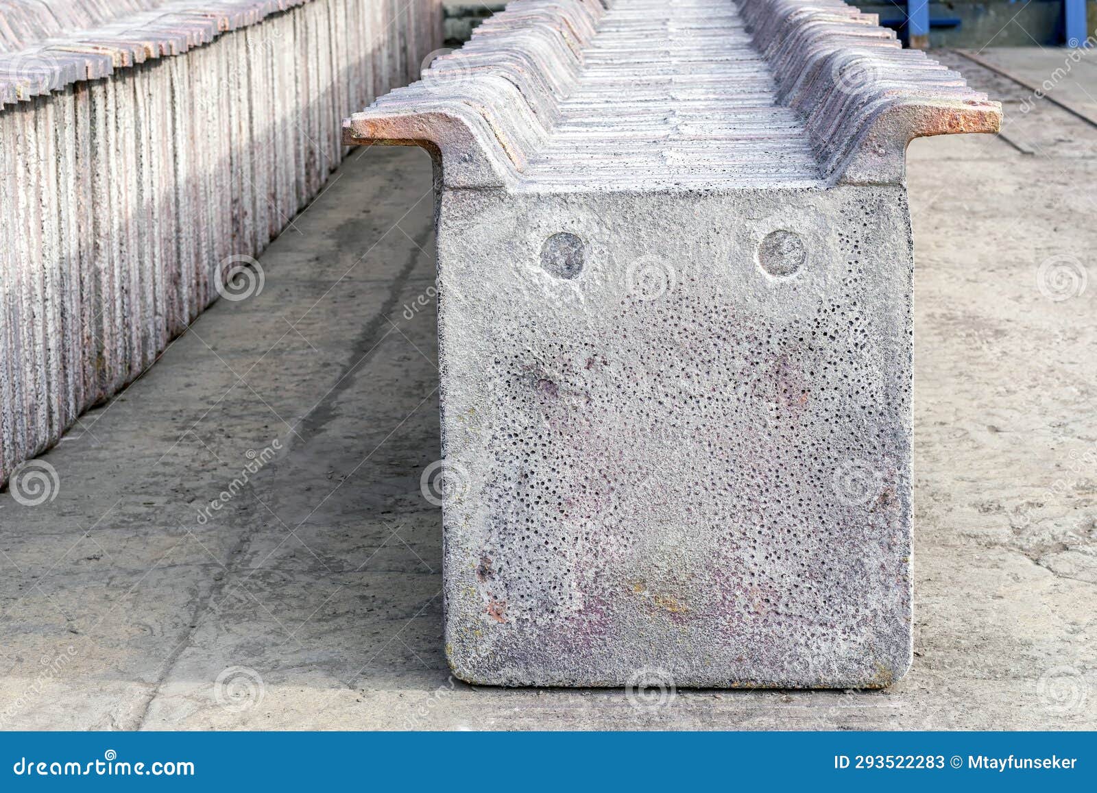 Copper Electrolysis-cathode Plates. The Copper Is Refined By ...