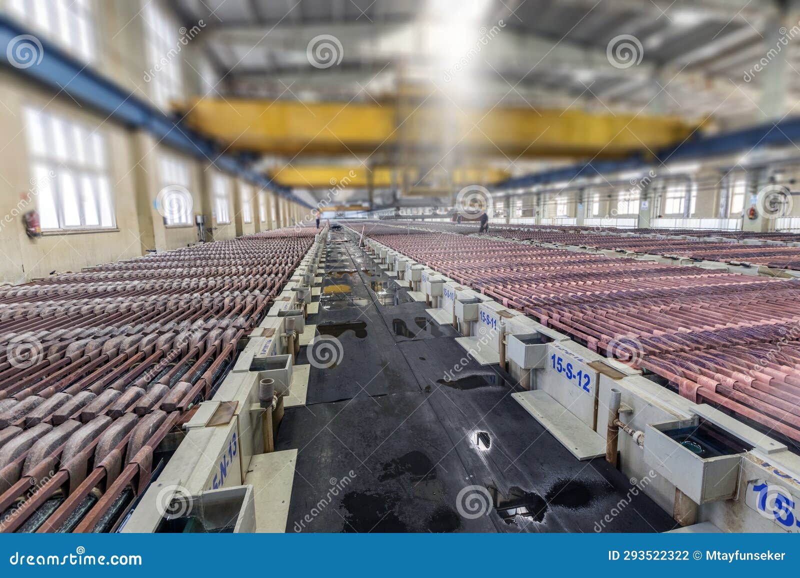 Copper Electrolysis-cathode Plates. the Copper is Refined by ...