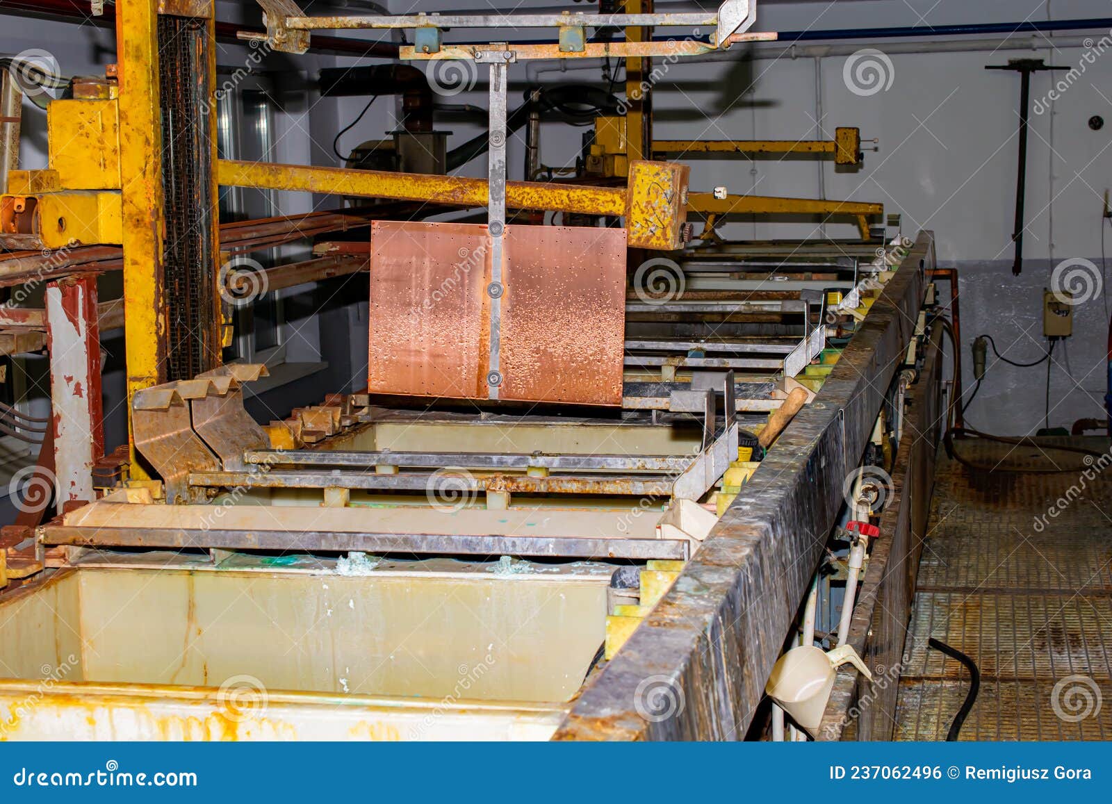 Copper Electroplating Machine for Printed Circuit Boards Stock Photo ...