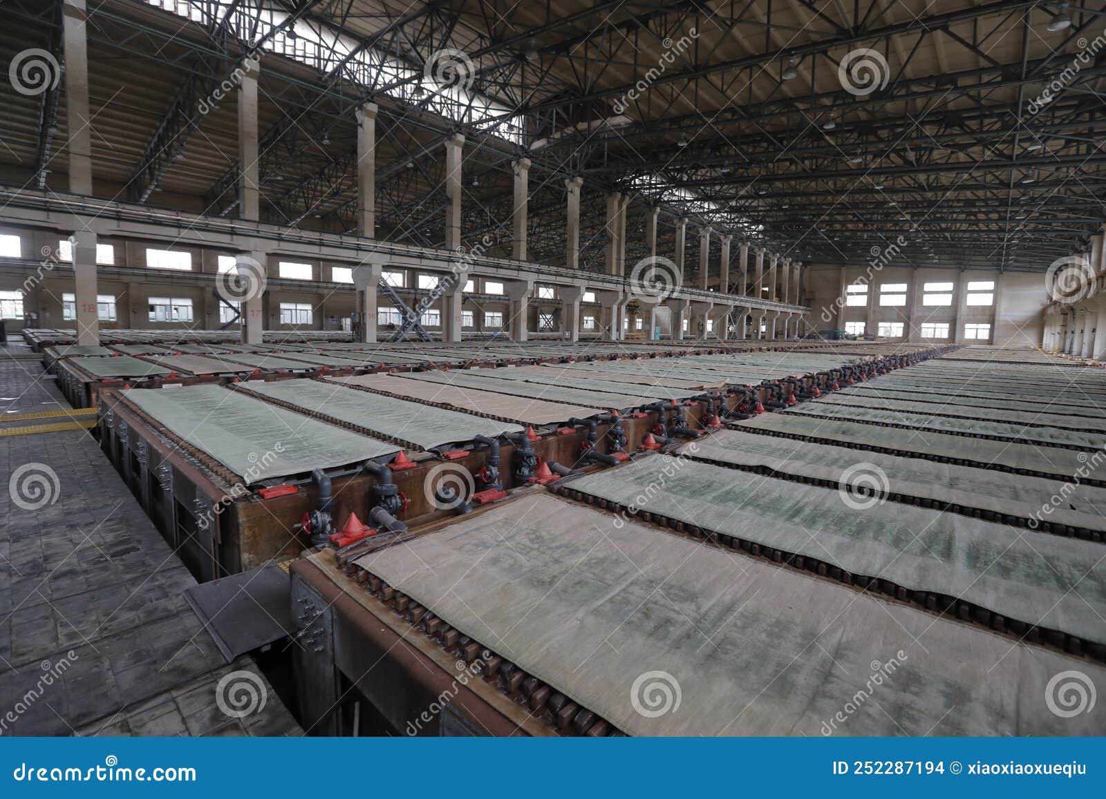 Copper Factory Drying Copper Stock Photo - Image of wire, machinery ...