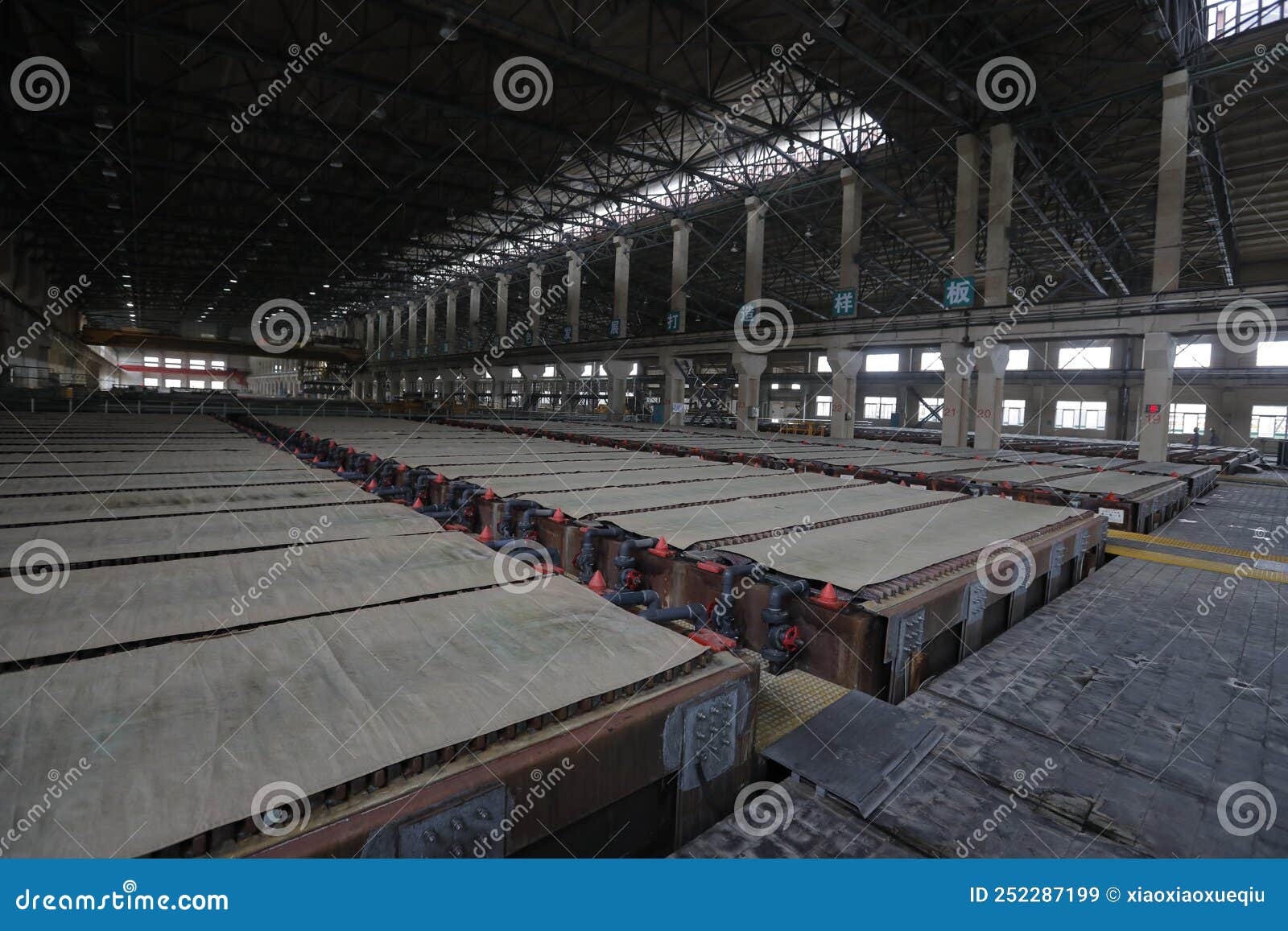 Copper Factory Drying Copper Stock Image - Image of factory, hall ...