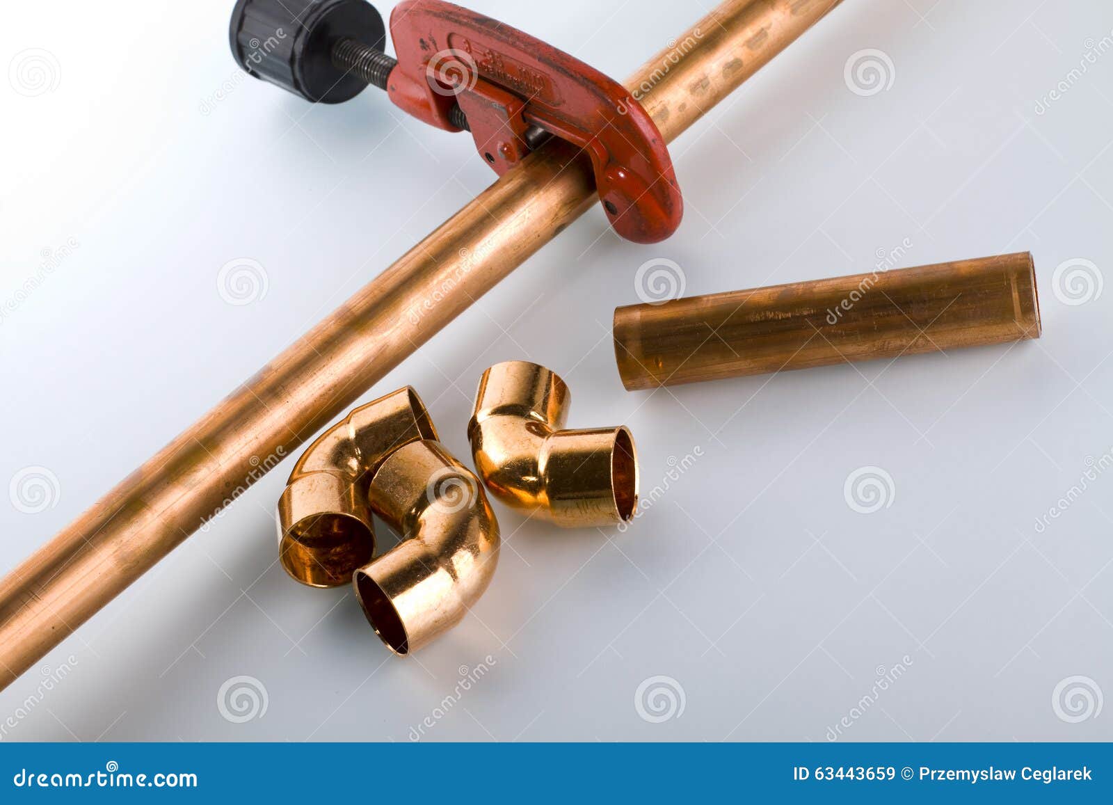 Copper fittings stock image. Image of clipper, open, construction ...